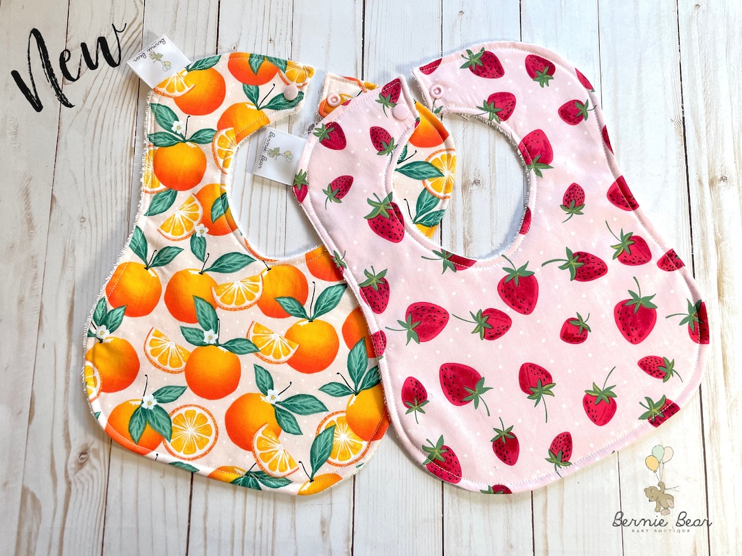 Strawberry Baby Bibs | Baby Bibs | Fruit Baby Bibs | Drool Bibs ...