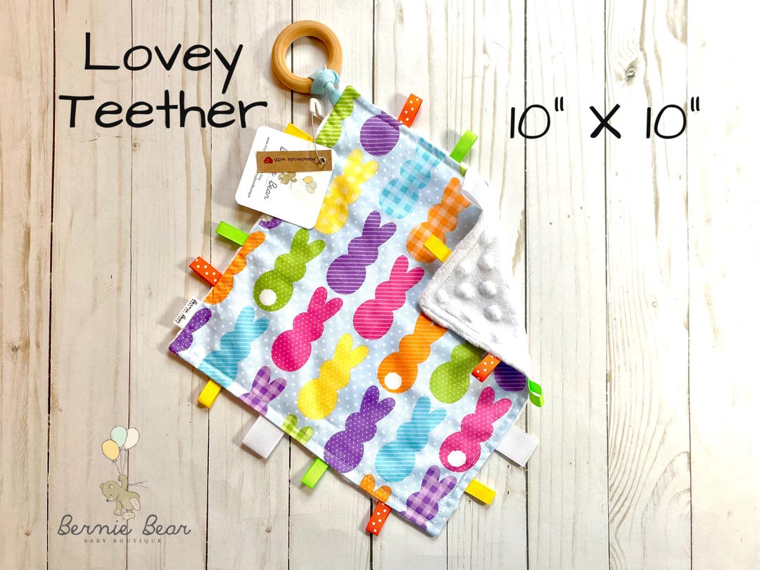 Easter Lovey Teether Easter Teether Bunny Lovey Teether Bunny Teether ...