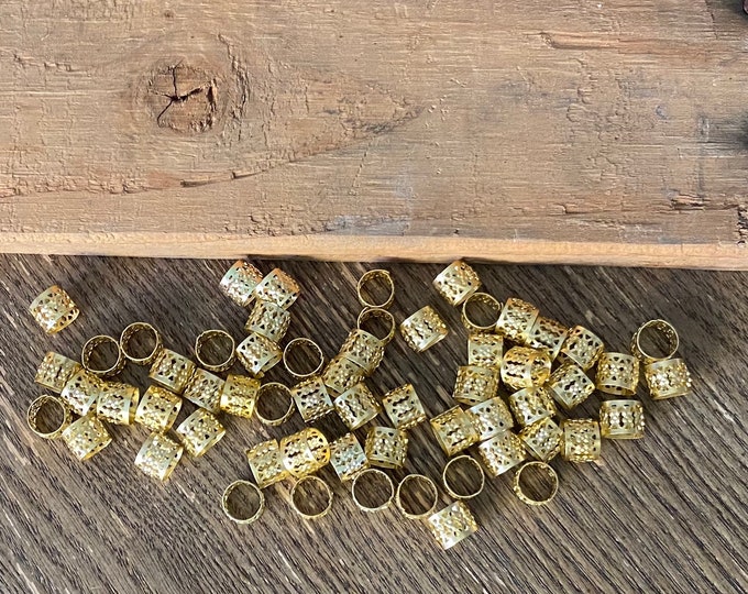 10 Adjustable Braid Cuffs Hair Cuffs Dread Cuffs Beard Beads Beard ...