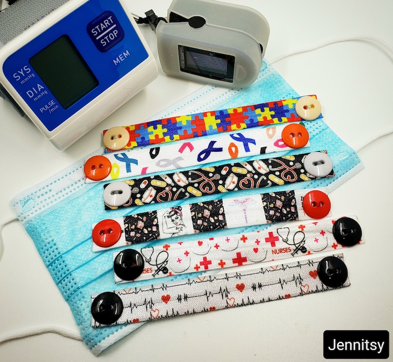 Nurse Themed Mask Extenders, Mask Holder, Ear Protectors, Ear Savers - Etsy