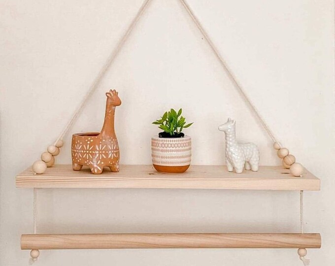 Wall Shelf Floating Shelf Wooden Swing Shelf With Accessory - Etsy