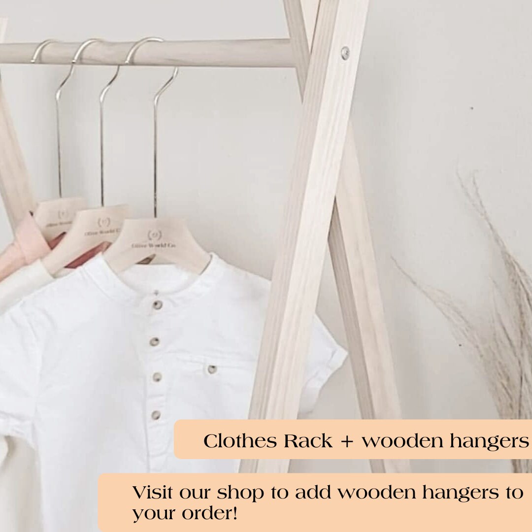 Wood Clothes Rack A Frame Rack Wood Clothing Rack Dress up - Etsy