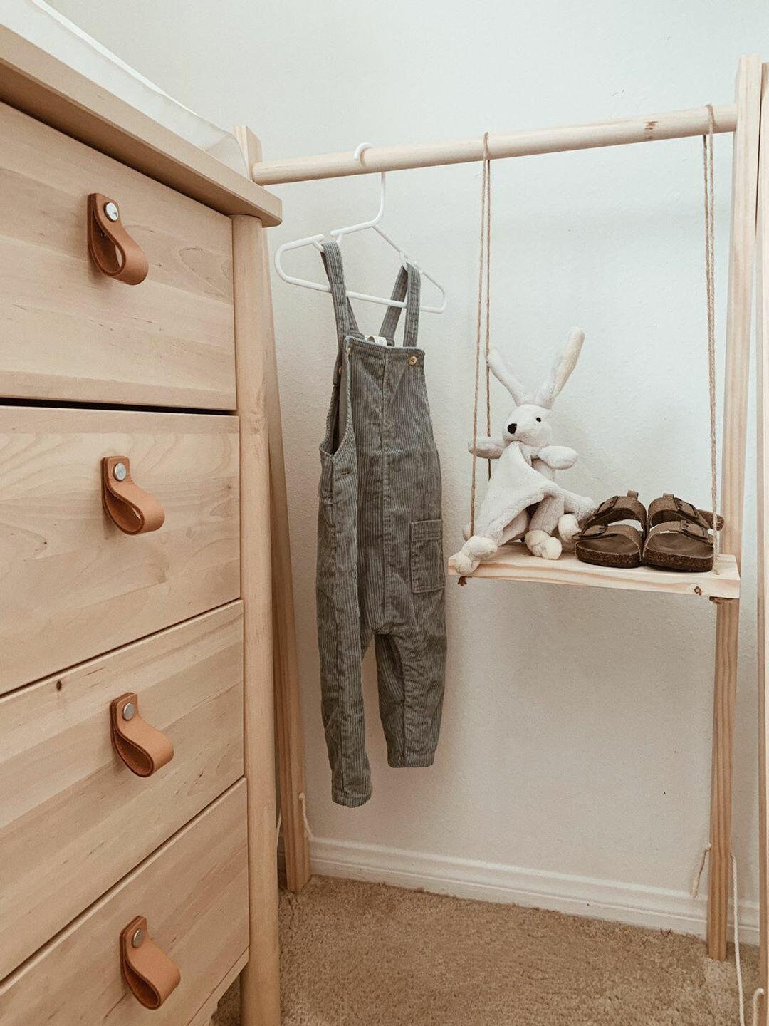 Clothing Rack Natural Kids Closet | Etsy