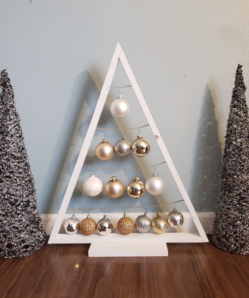 Stained A Frame Christmas Tree Ornament Display Ornament Etsy