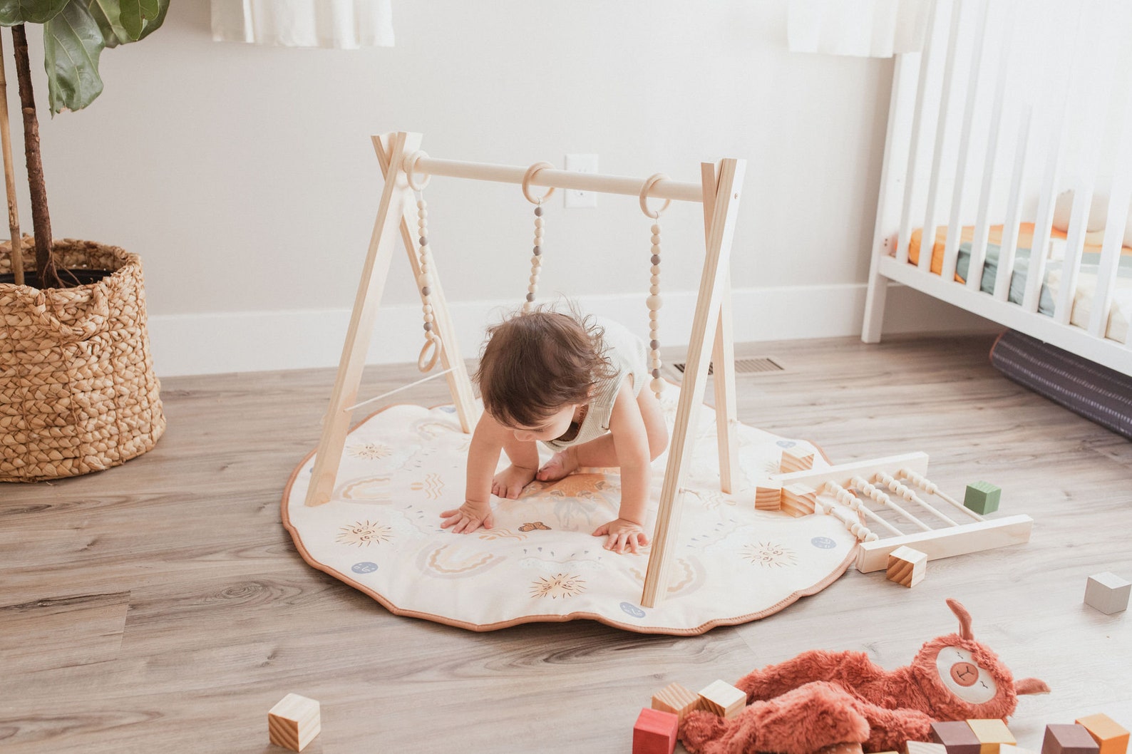 Natural Wood Play Baby Gym - Etsy