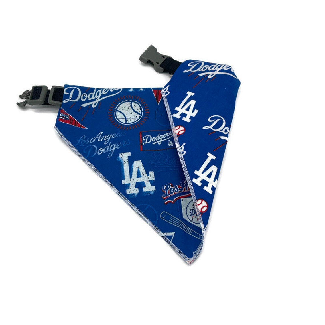 Dodgers Dog Bandana / Dog Bandanna / Over Collar / Slip-on / | Etsy