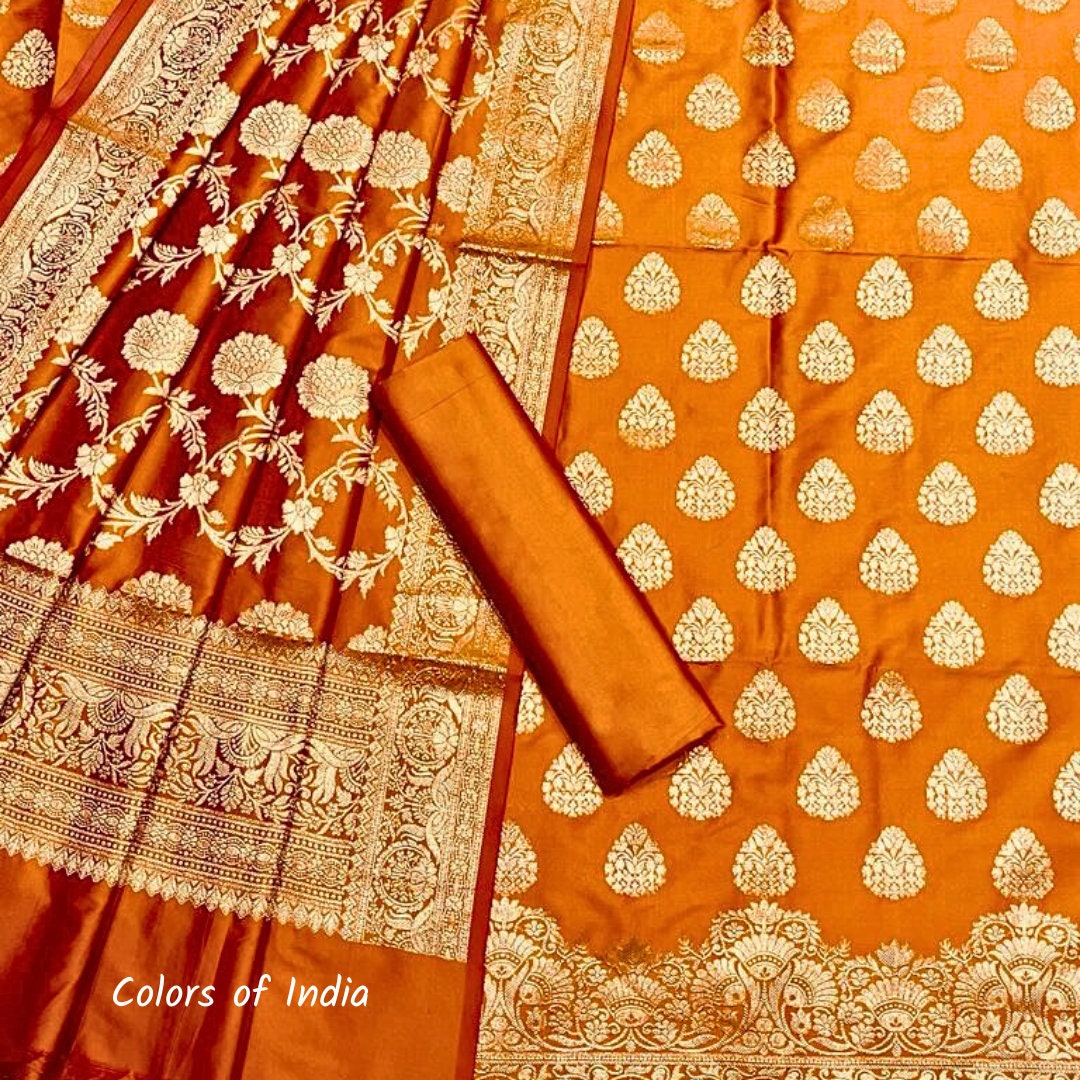 Punjabi Bridal Suit Maroon Color | Unstitched Wedding Suit With Heavy ...