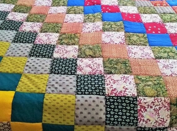 Quilts King Size king Size Patchwork Quilt King Size - Etsy UK