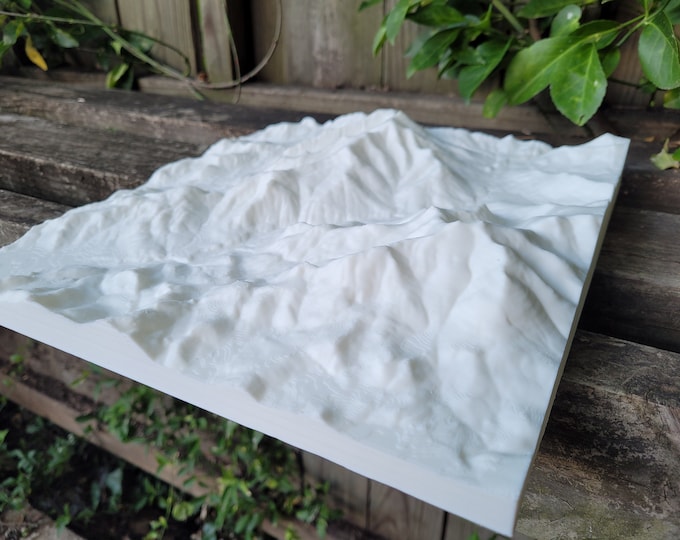 Personalised 3D Relief Map A Print of the Terrain Where You Live - Etsy
