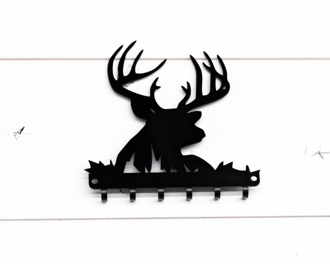 Deer Key Rack Buck Key Rack Metal Deer Buck Key Rack Rustic - Etsy