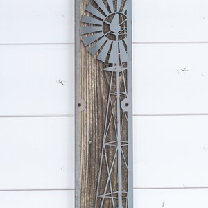 Rustic Windmill Metal Wall Decor - Etsy