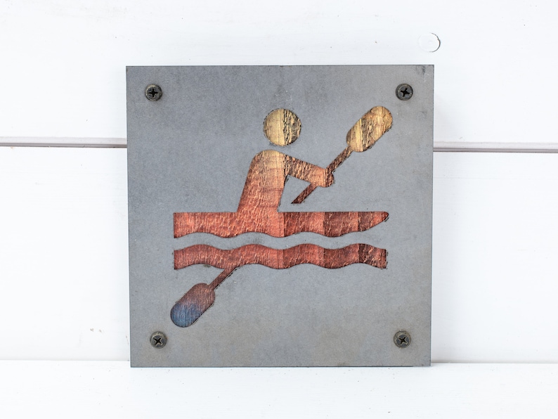 Kayak Metal Art Sign - Etsy