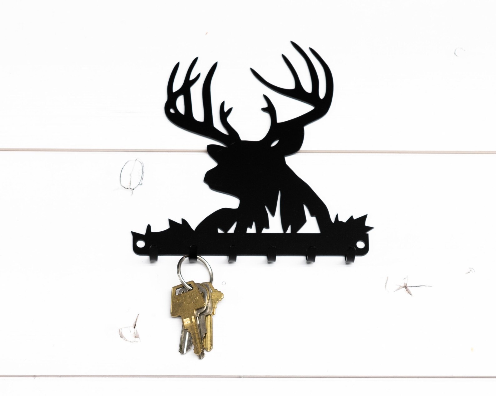 Deer Key Rack Buck Key Rack Metal Deer Buck Key Rack Rustic - Etsy