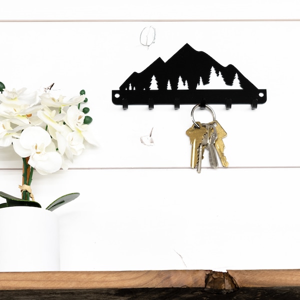Mountain Key Rack - Etsy