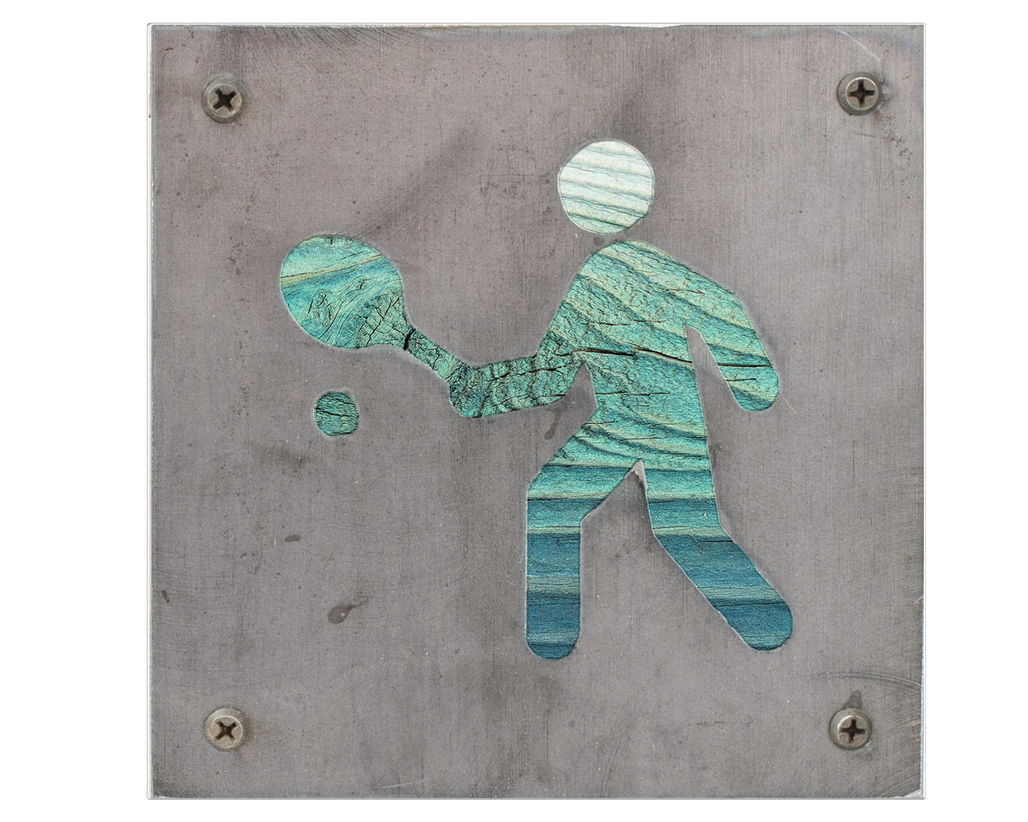 Tennis Player Metal Sign - Etsy