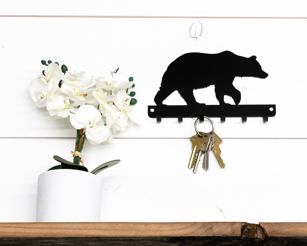 Bear Key Rack, Rustic Cabin Decor, House Warming Gift - Etsy