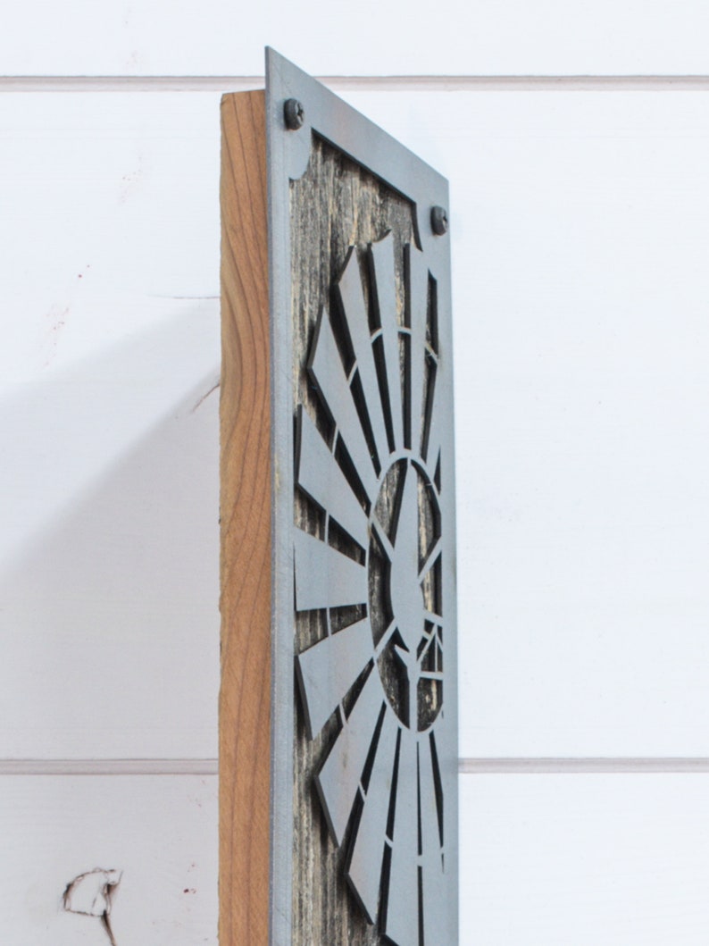 Rustic Windmill Metal Wall Decor - Etsy
