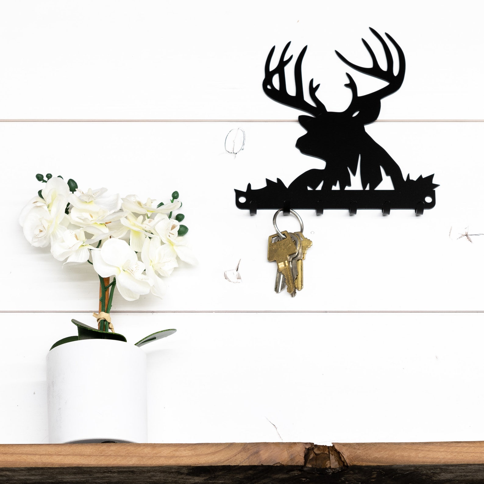 Deer Key Rack Buck Key Rack Metal Deer Buck Key Rack Rustic - Etsy