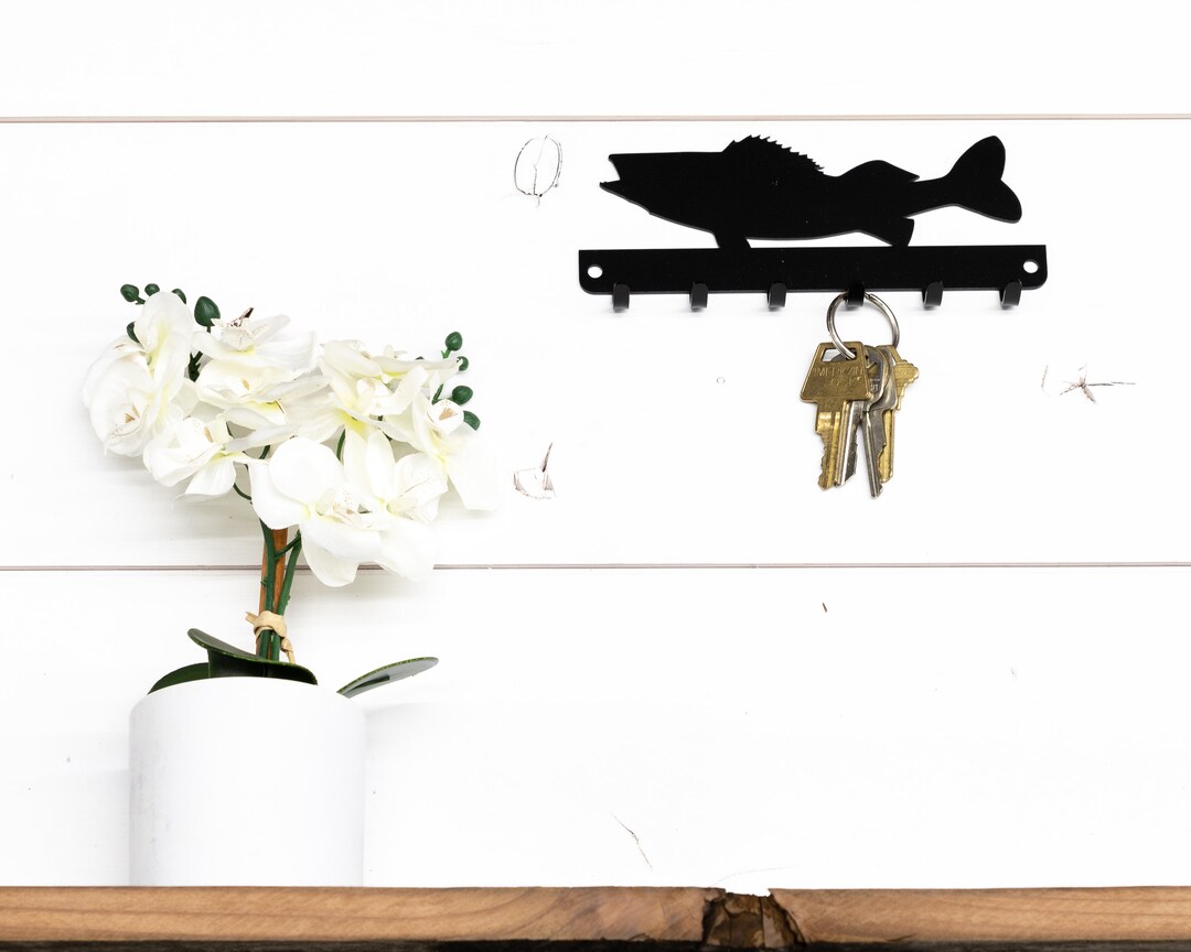 Walleye Key Rack, Fishing Key Rack, Fish Decor, Small Gifts - Etsy