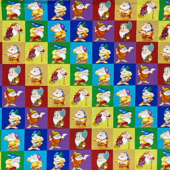 Disney Snow White Seven Dwarfs Rainbow Nursery Craft Sewing - Etsy