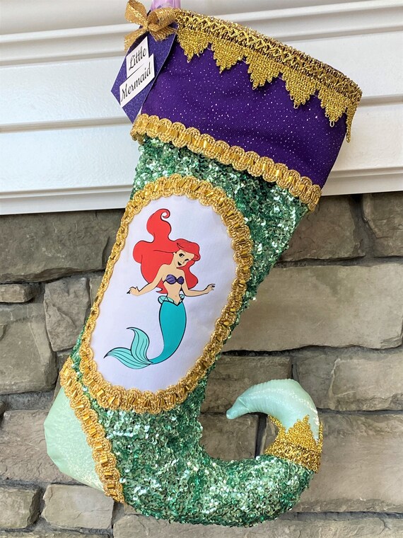 The Little Mermaid Christmas Stocking | Etsy