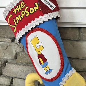 Bart Simpson Christmas Stocking - Etsy