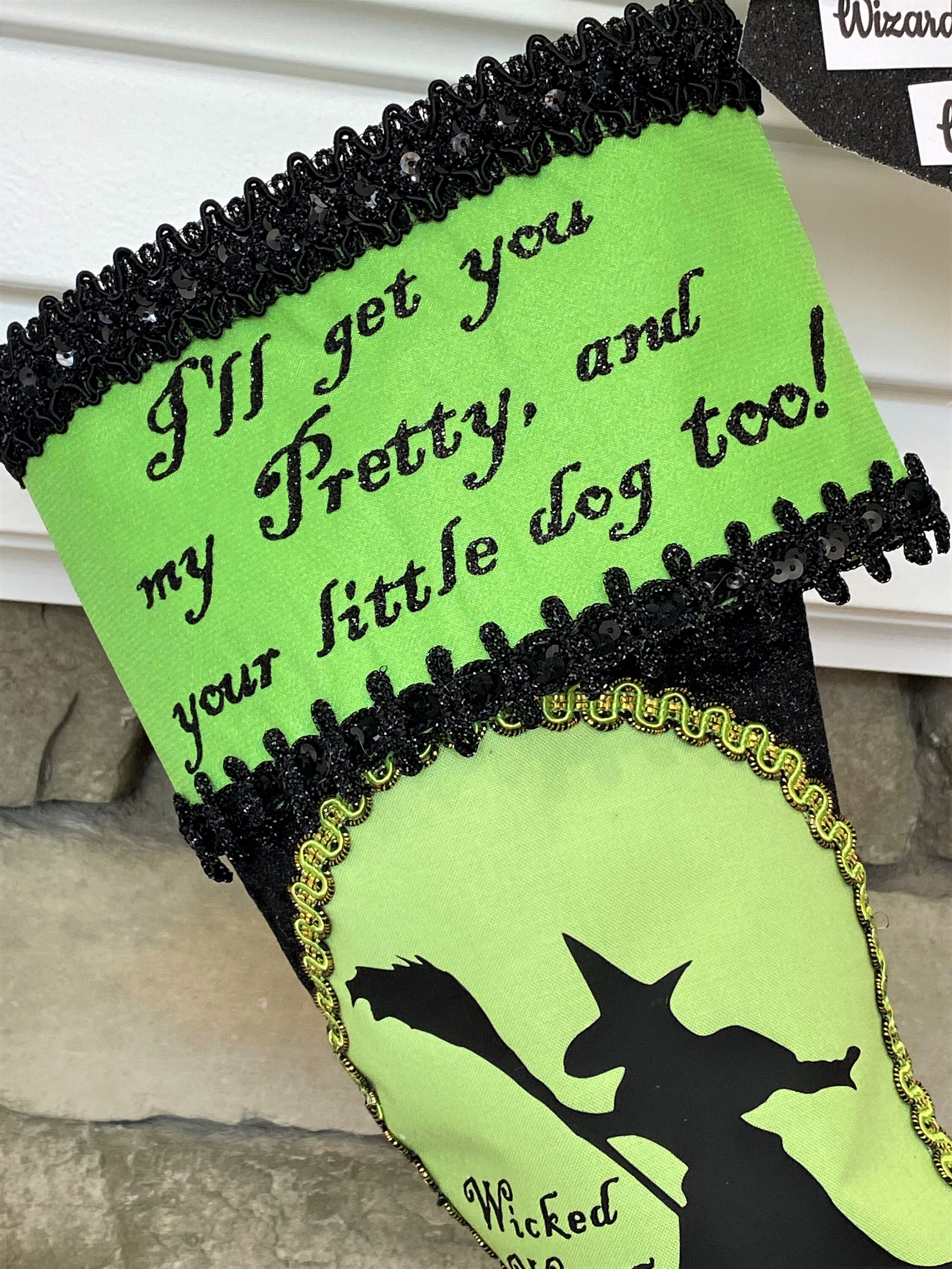 Wizard of OZ Wicked Witch Christmas Stocking | Etsy
