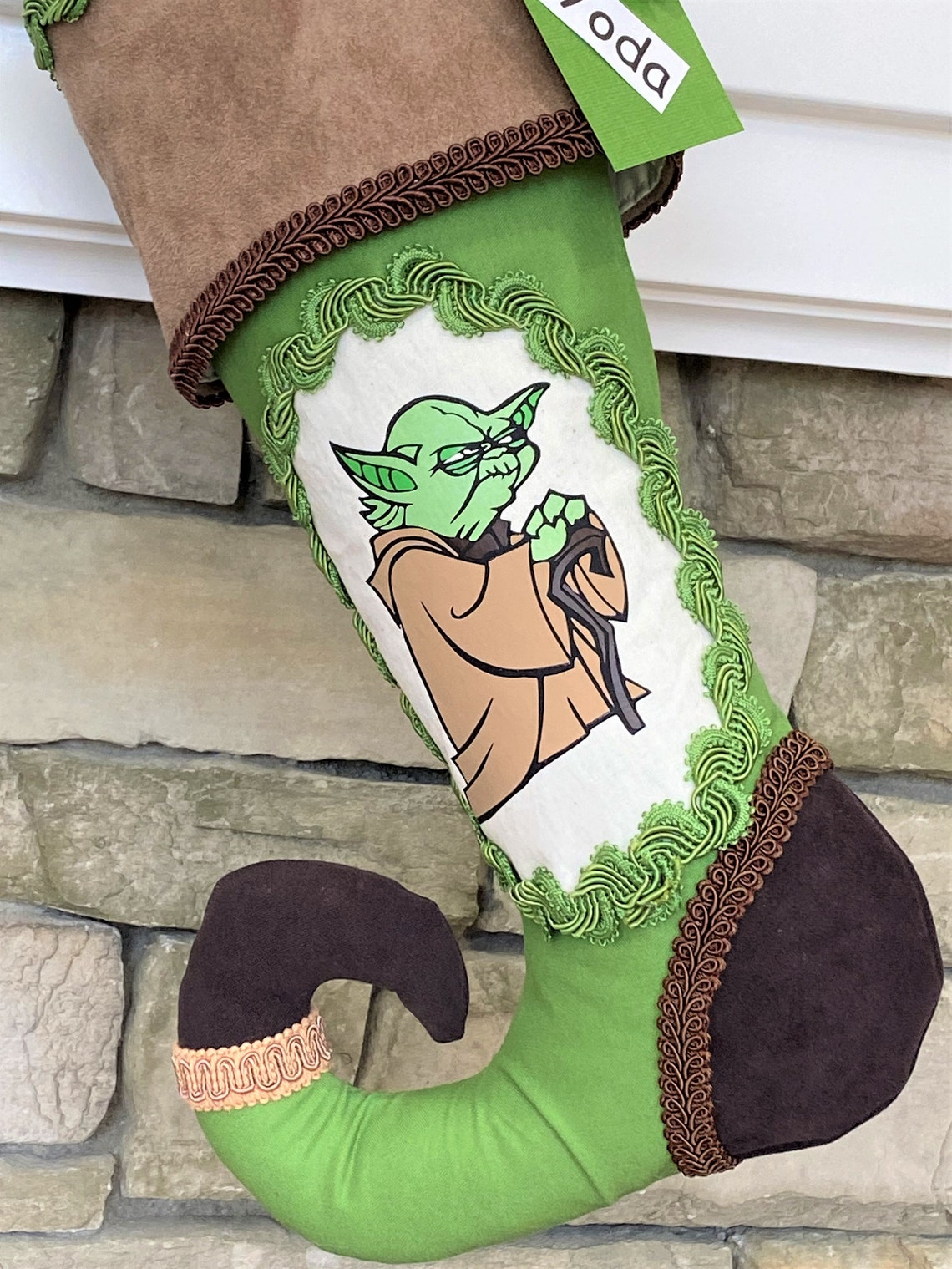 Yoda Star Wars Christmas Stocking | Etsy