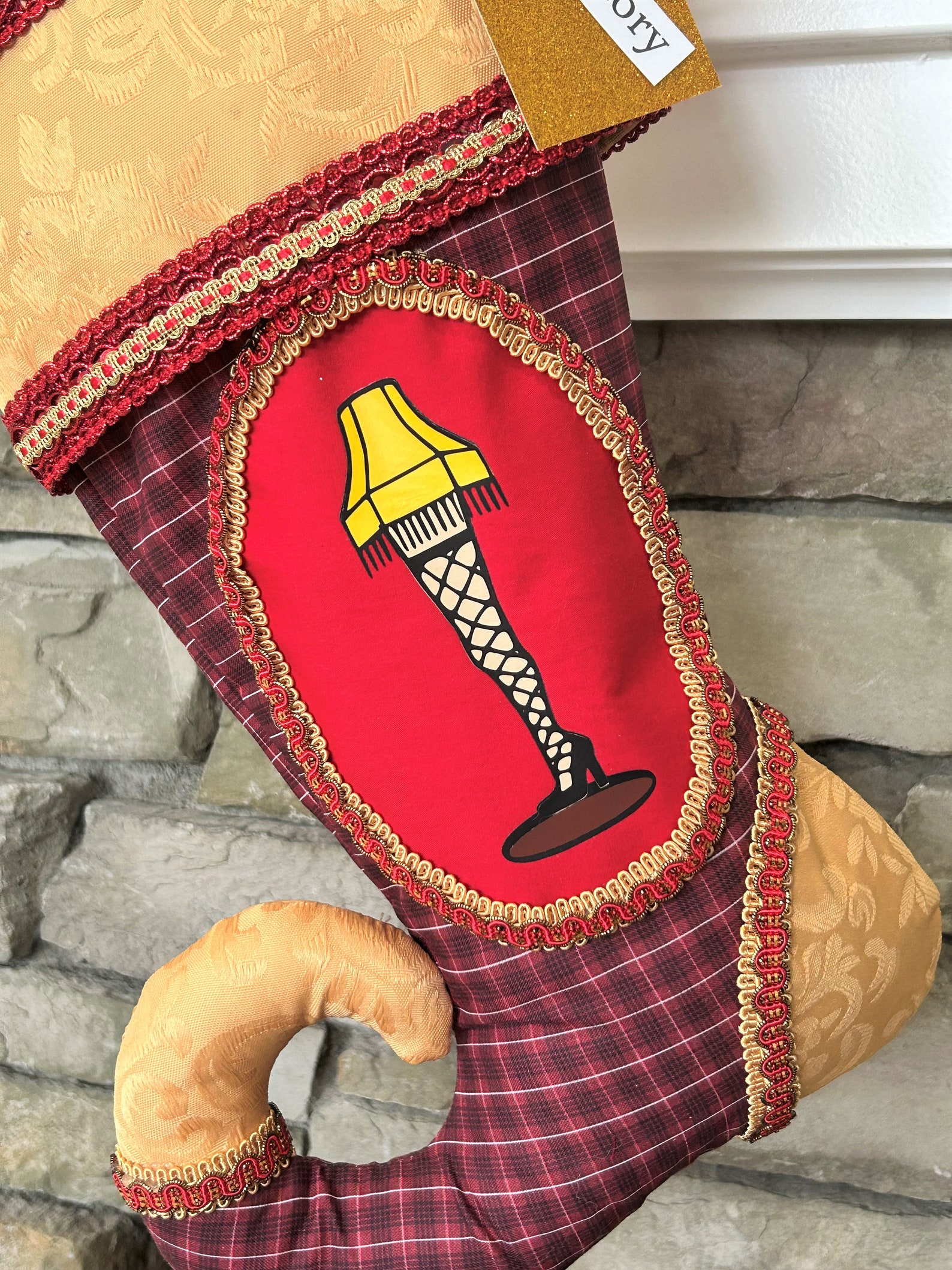 Christmas Story Leg Lamp Stocking - Etsy