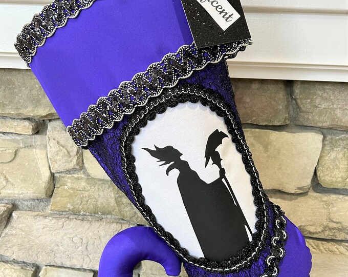 Maleficent Christmas Stocking - Etsy