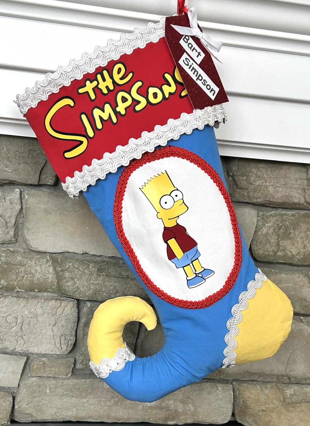 Bart Simpson Christmas Stocking - Etsy