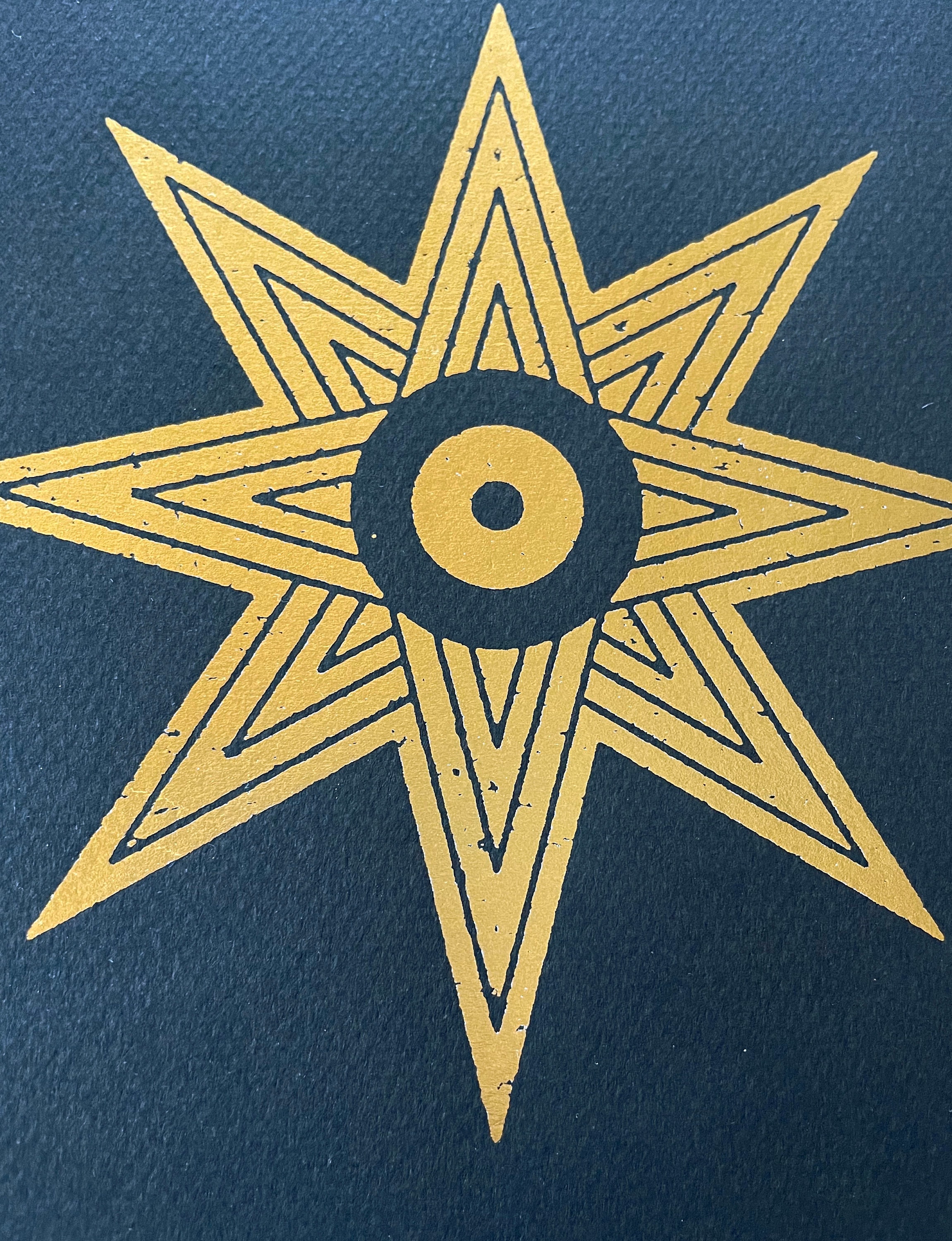 Star of Ishtar Print Gold & Silver Versions Prosperity and - Etsy