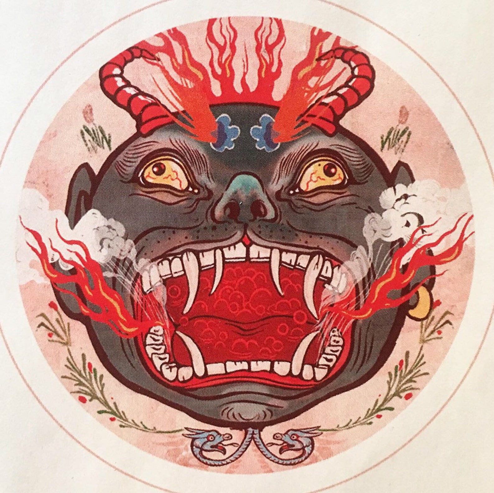 Azaim Demon Sticker Art Sticker Jinn Sticker - Etsy