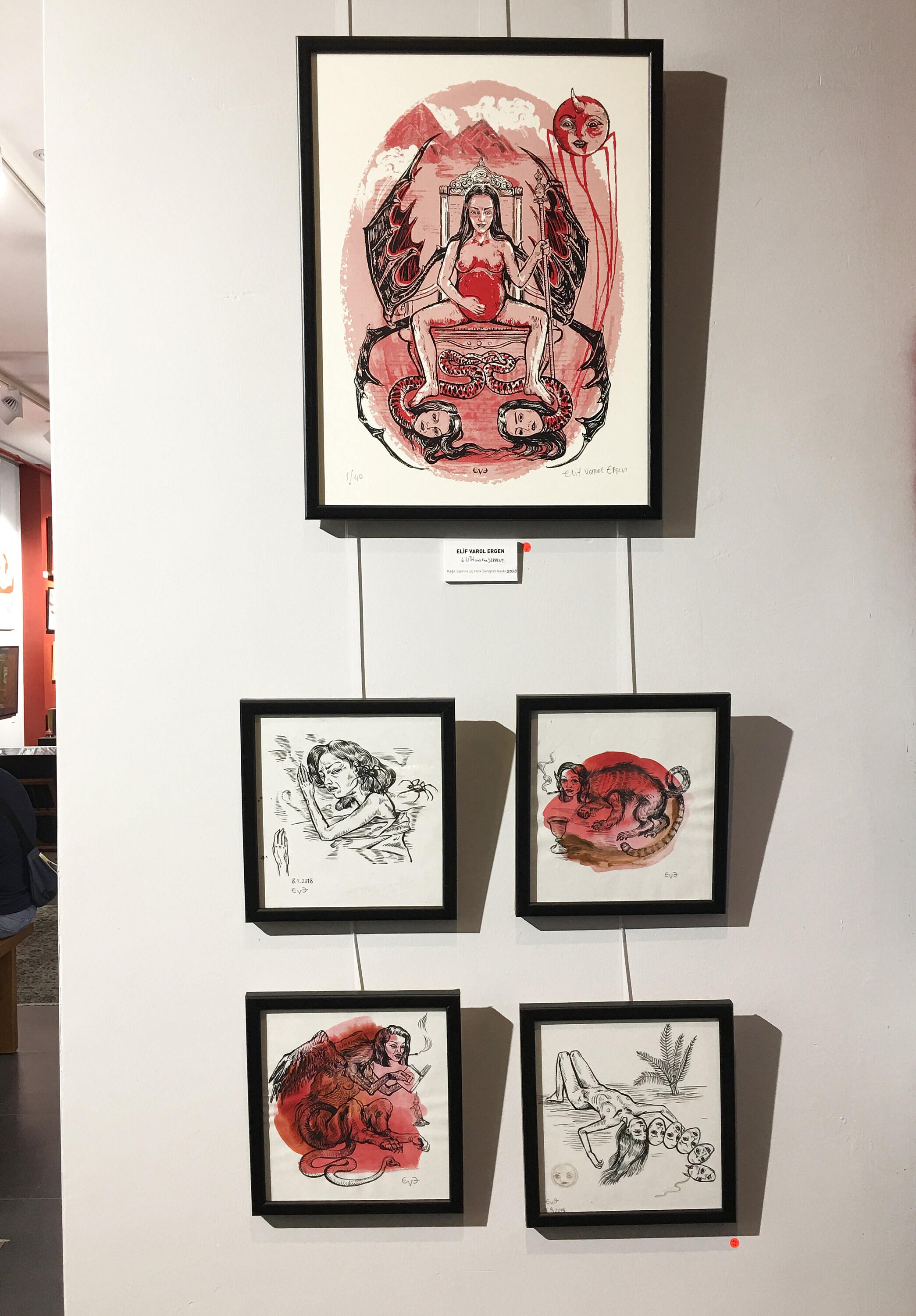 Lilith Handmade Screen Print 3 Colors Silkscreen Art - Etsy