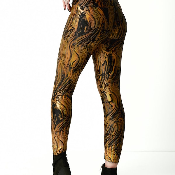 Gold Leggings - Etsy