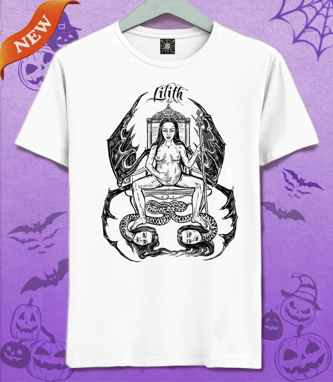 Lilith T-shirt: Hand-drawn Feminist Witch Tee - Etsy