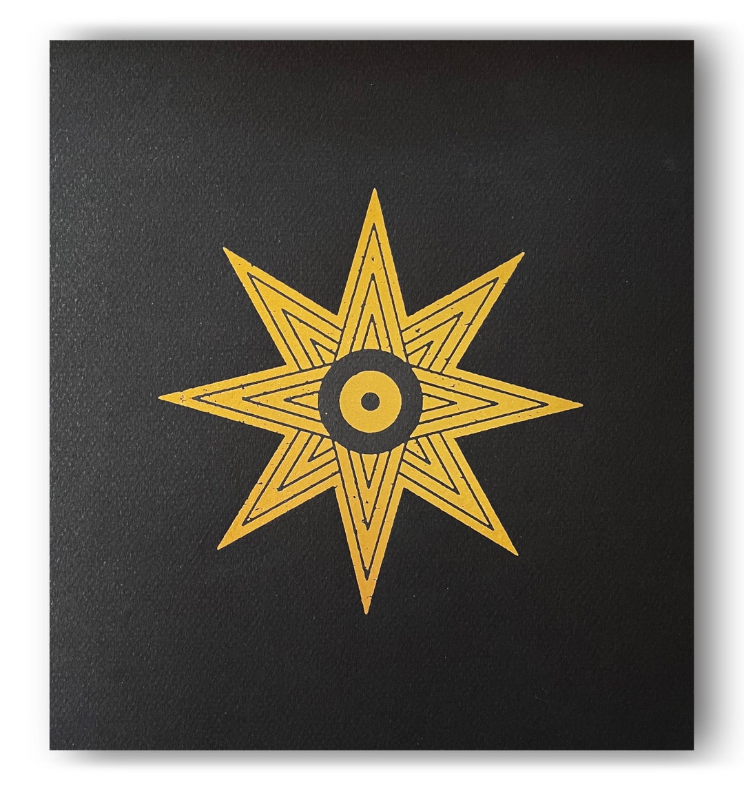Star of Ishtar Print Gold & Silver Versions Prosperity and - Etsy