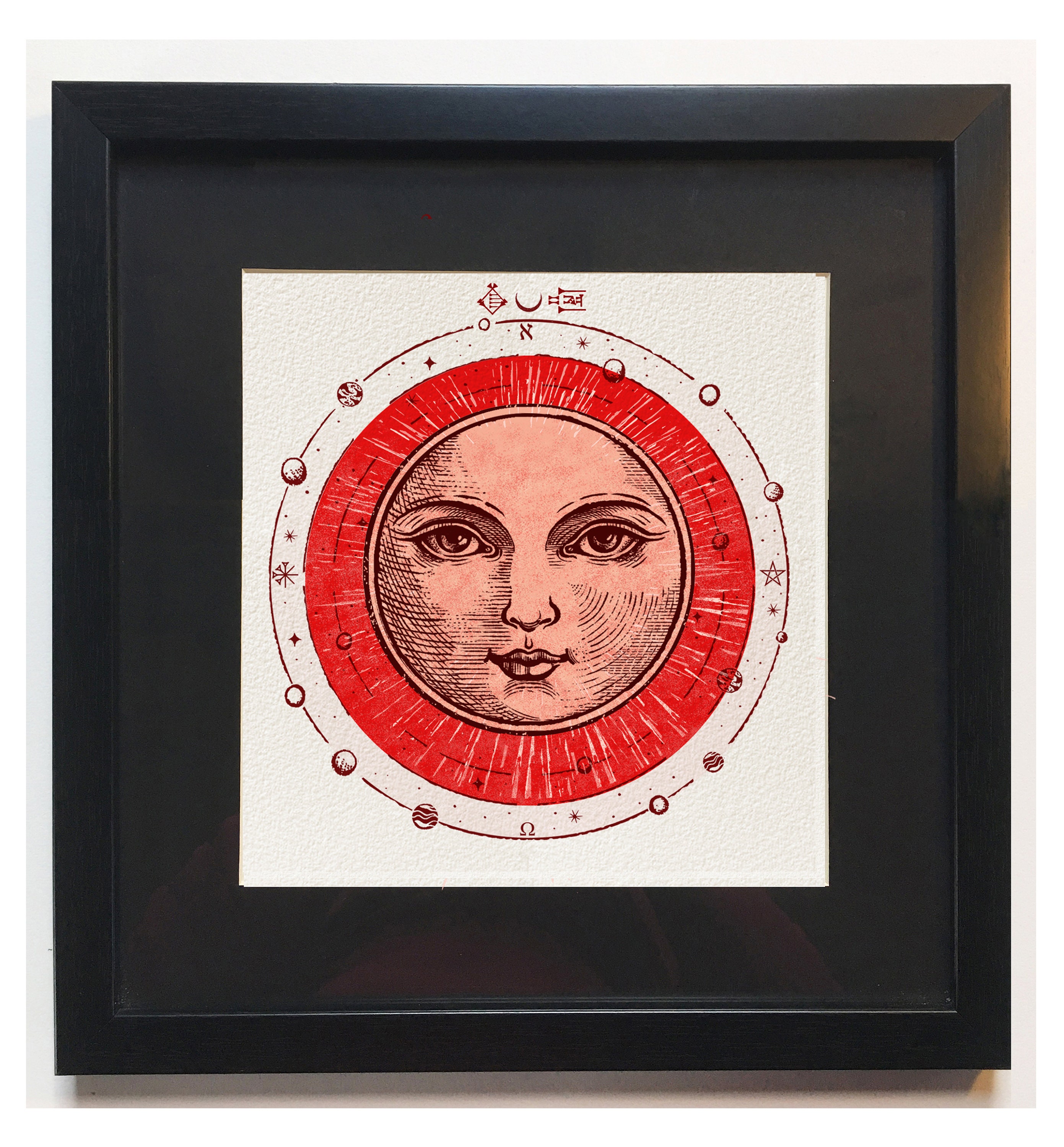 Blood Moon Art Print, Cuneiform Love Talisman, Sumerian Charm - Etsy