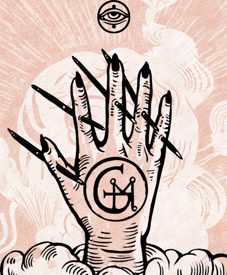 Sigil Magic Art Talisman Art print Sigil Writing for | Etsy