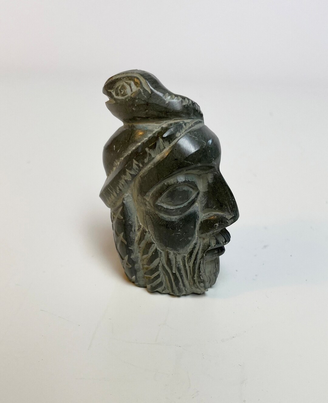 Snake God Asclepius, Aesculapius Bust, Babylonian Serpent God, God of ...
