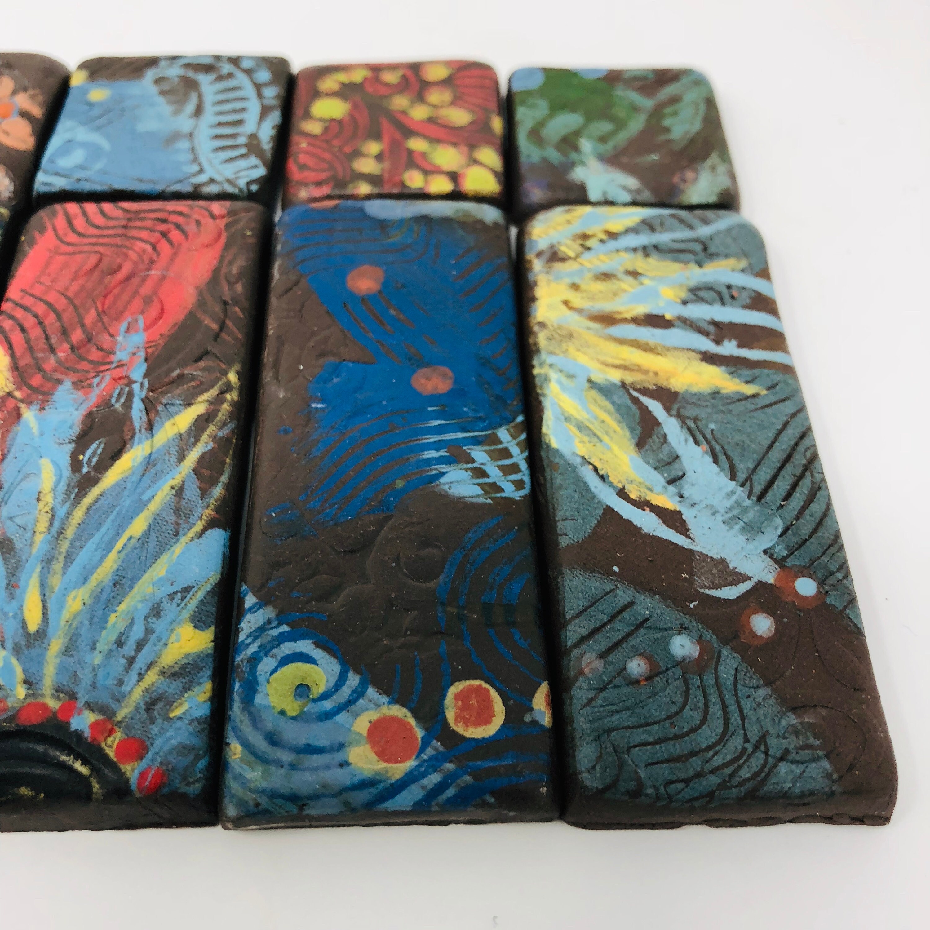 Art and Craft Tiles-Handpainted tiles-ceramic tile-clay tile-handmade ...