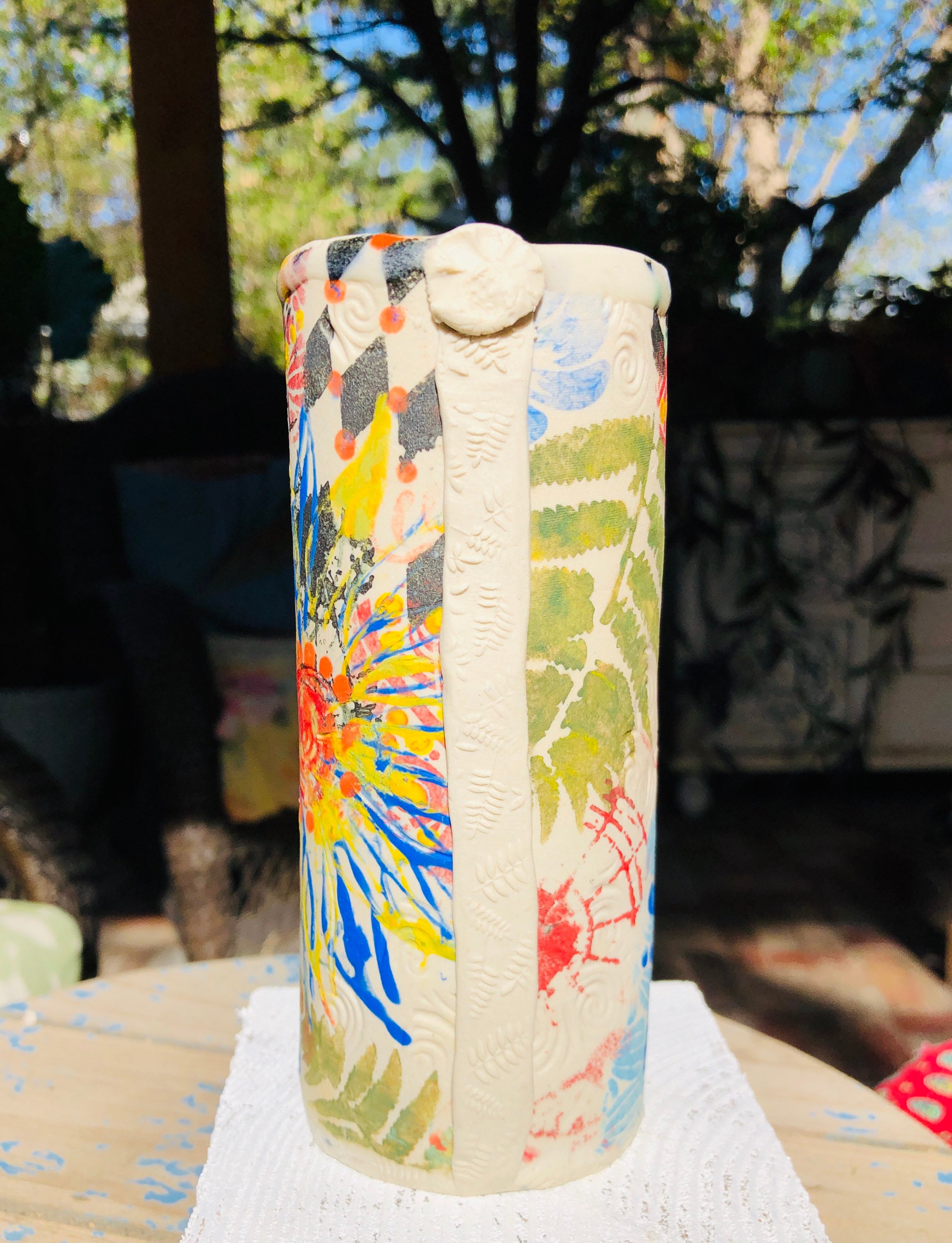 Its Complicated - Eclectic handmade Porcelain Vase-Art Vase-unique vase ...