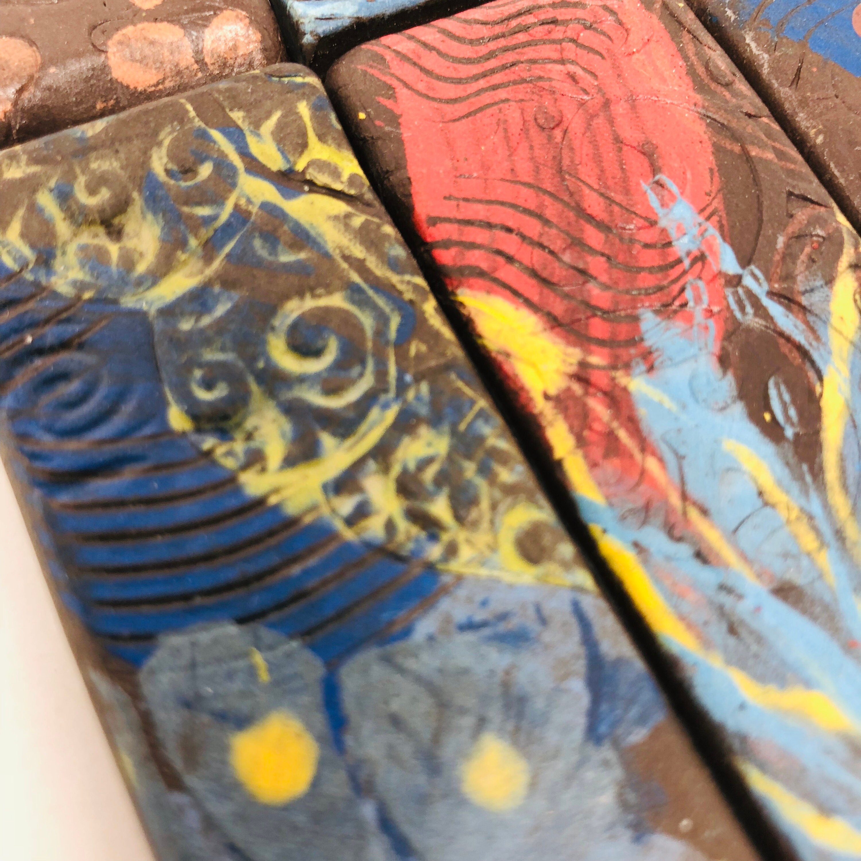 Art and Craft Tiles-Handpainted tiles-ceramic tile-clay tile-handmade ...