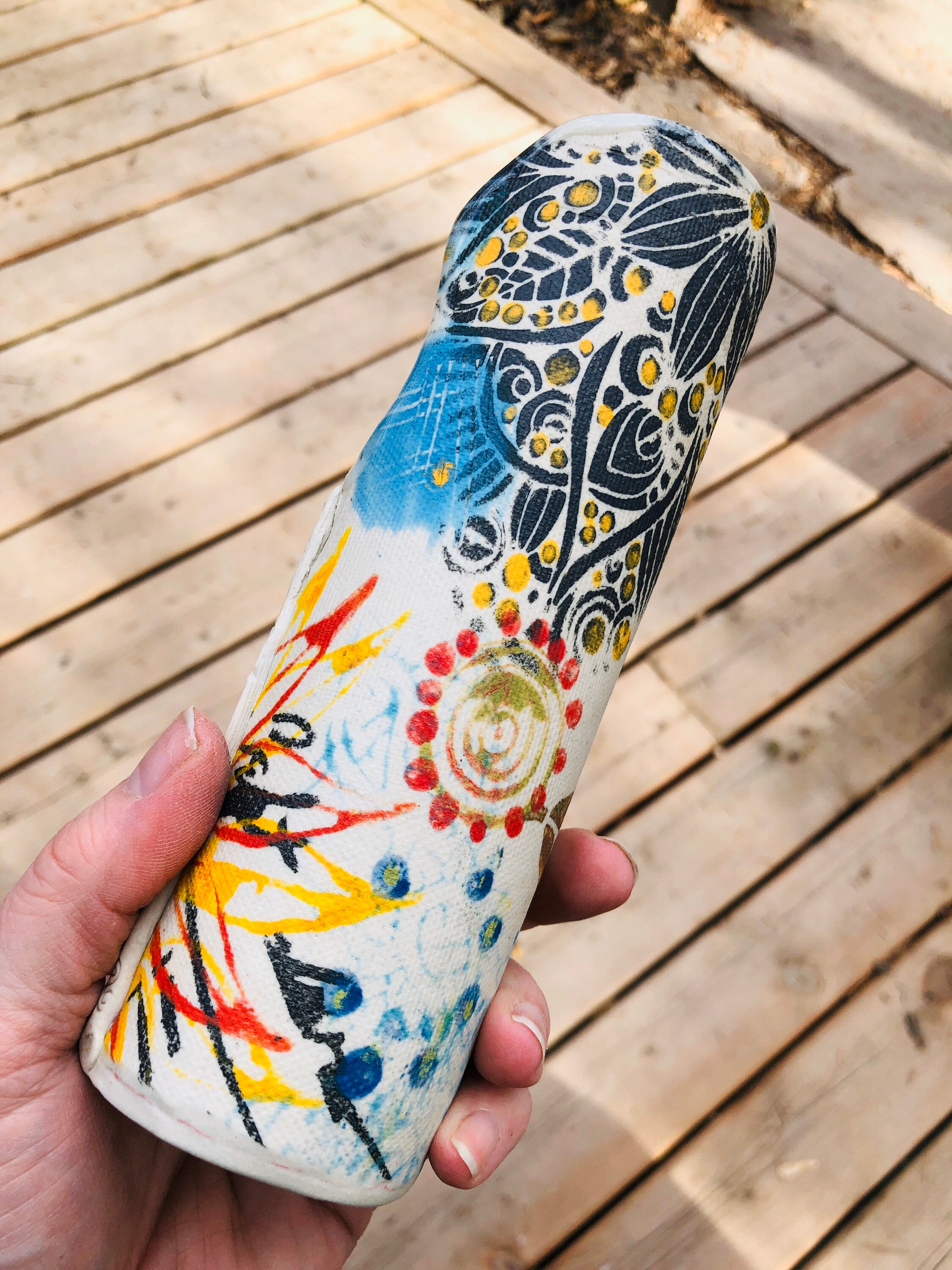 Vibrant Summer Porcelain Vase with cutaway -pottery vase-one of a kind ...