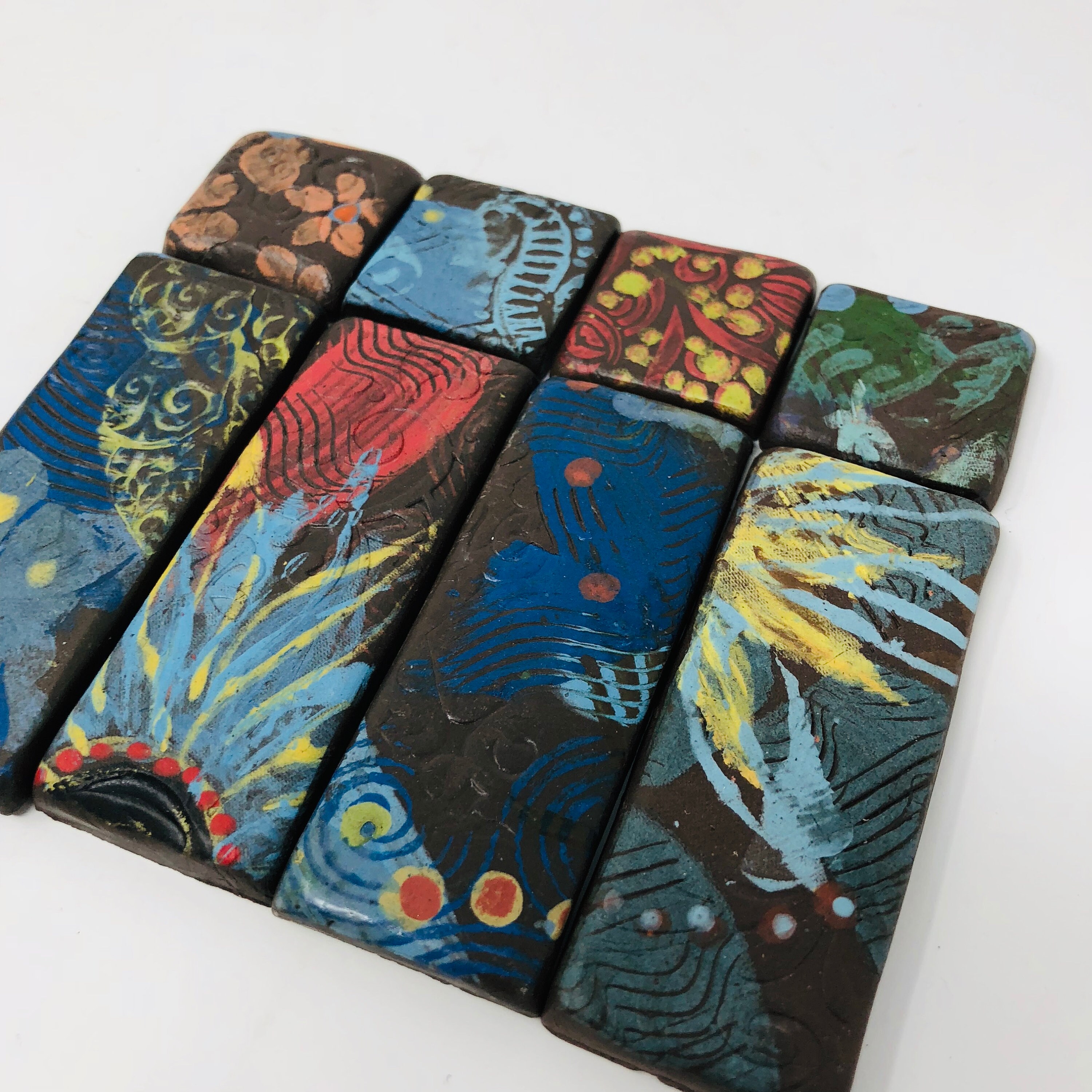 Art and Craft Tiles-Handpainted tiles-ceramic tile-clay tile-handmade ...