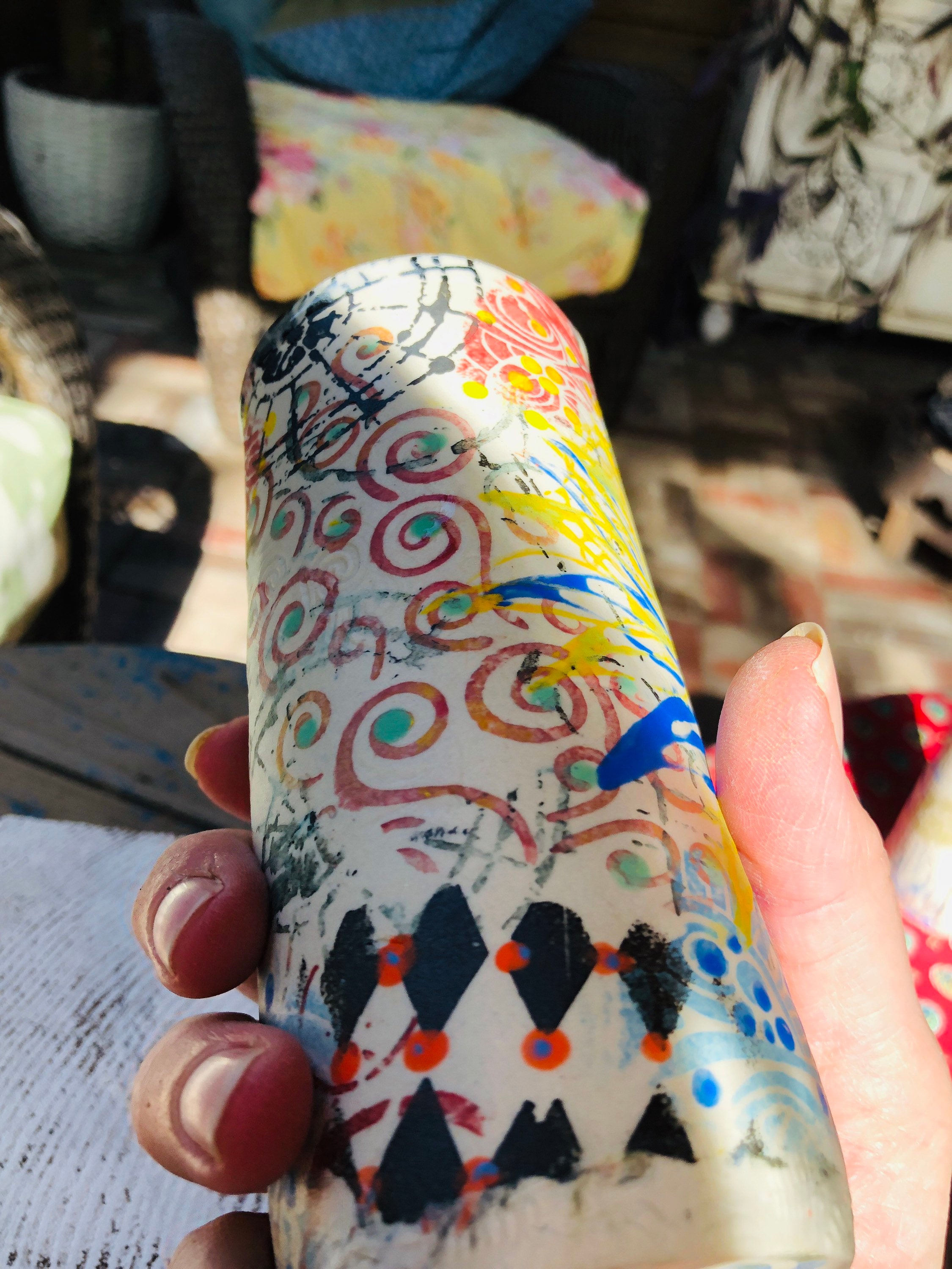 Its Complicated - Eclectic handmade Porcelain Vase-Art Vase-unique vase ...
