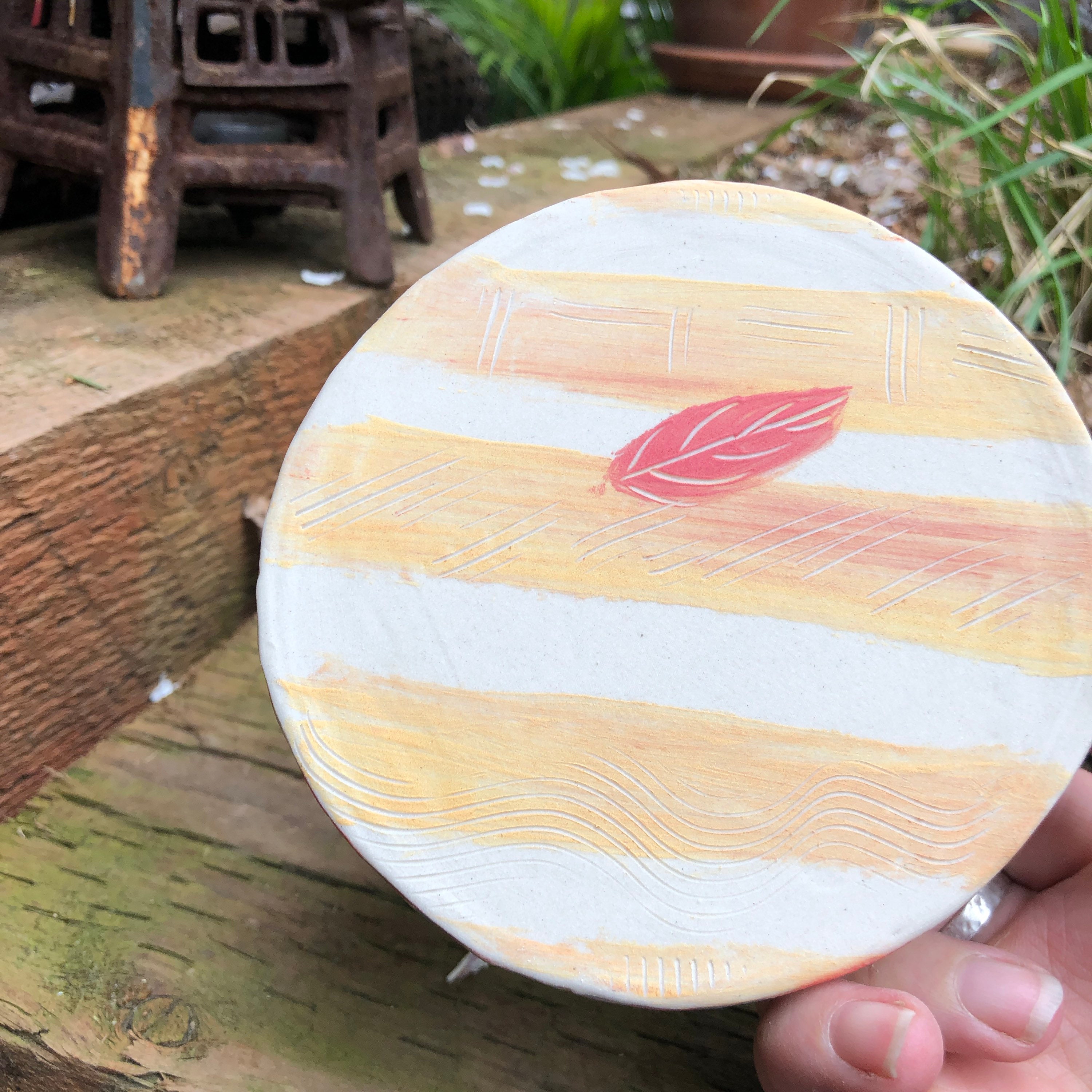 Jester Handpainted Porcelain Brie Baking Dish-brie baker-mini casserole ...