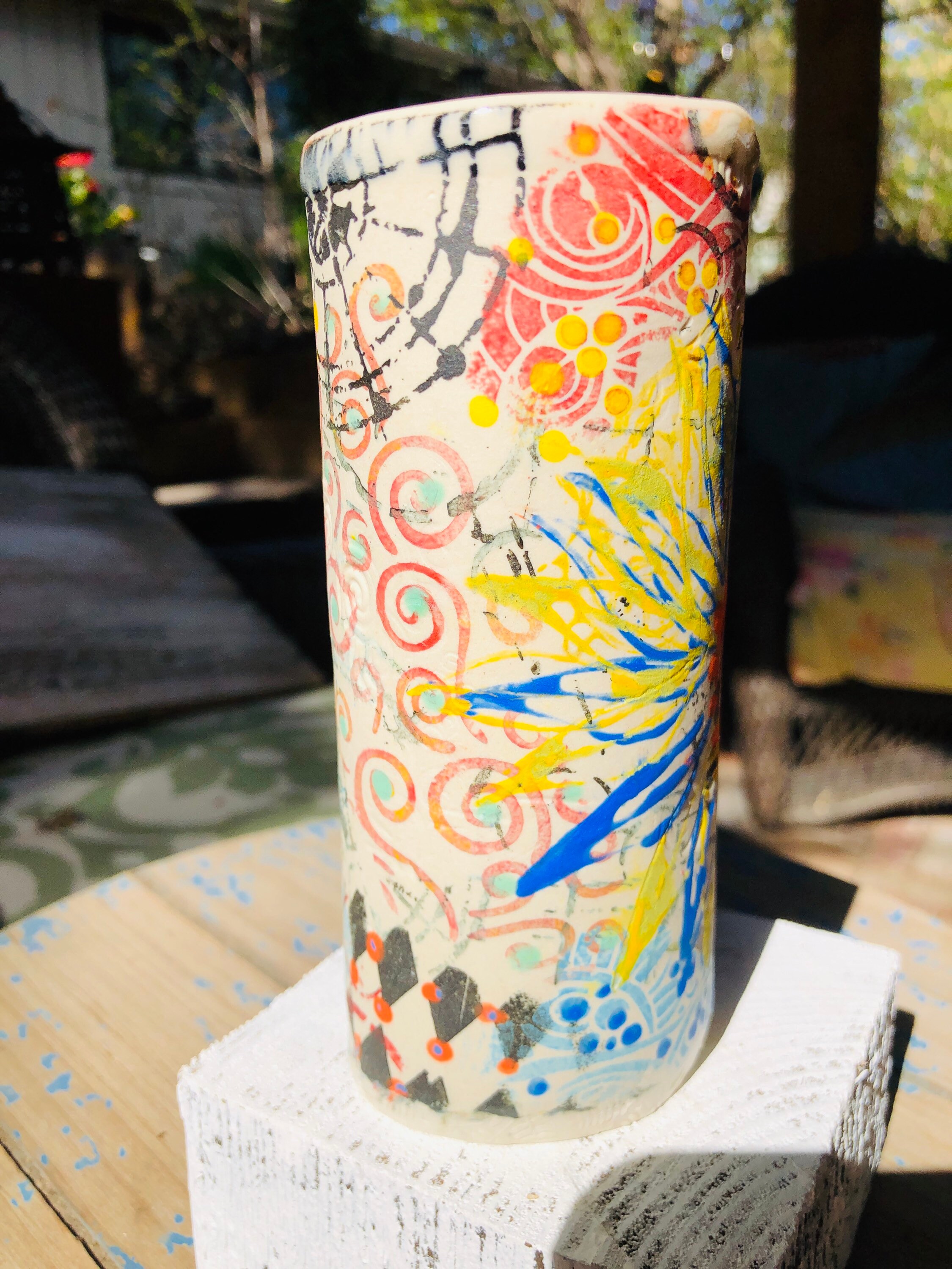 Its Complicated - Eclectic handmade Porcelain Vase-Art Vase-unique vase ...