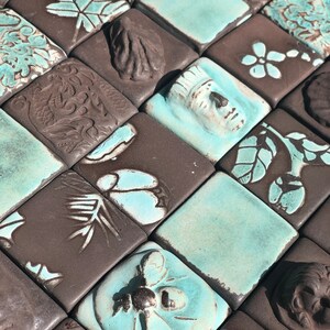 Sea Shells 'artifact' Mosaic Handmade Tiles-design Your Own Mosaic ...