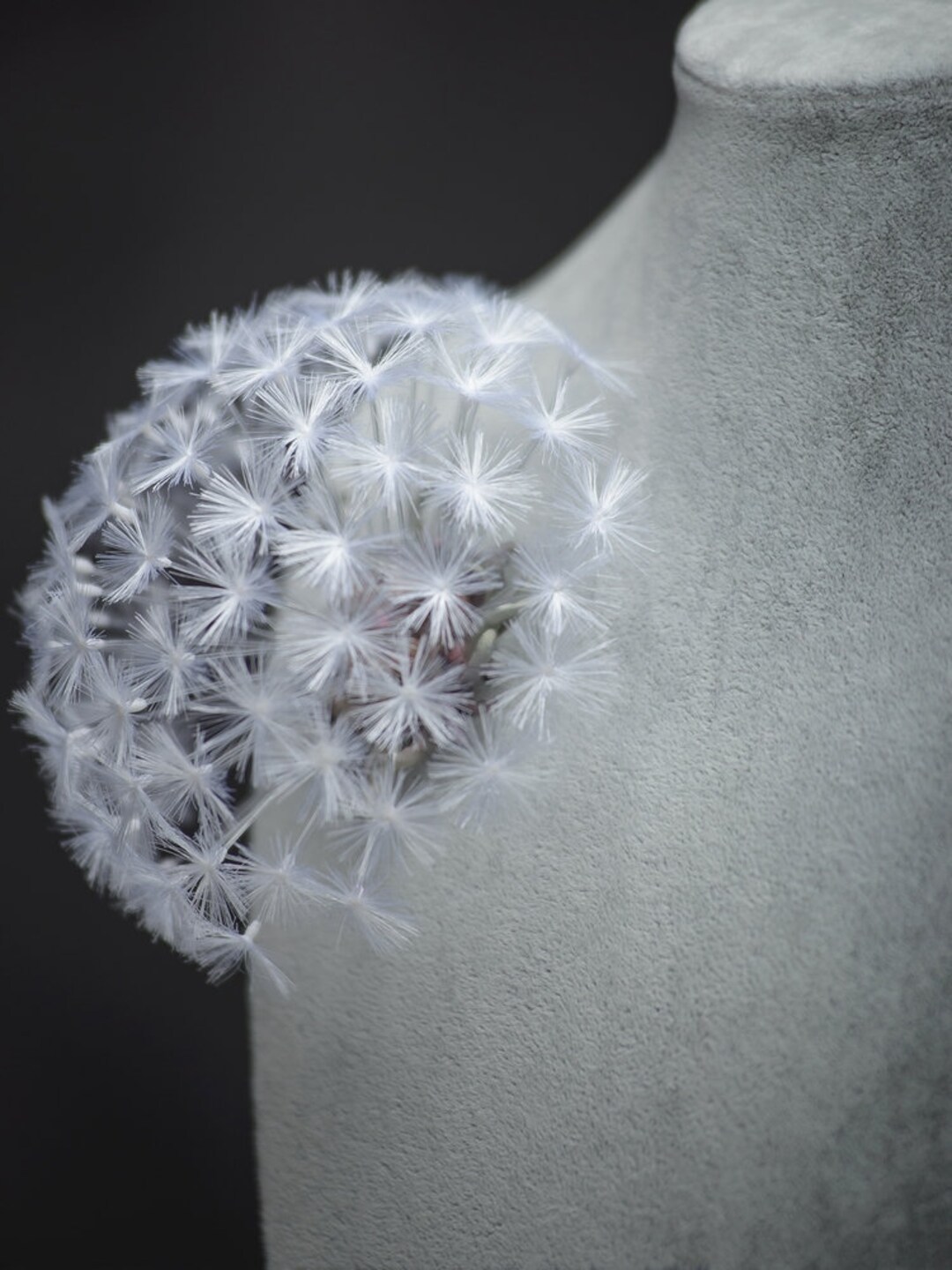 Pin Brooch Dandelion White Dandelion Jewellery Textile - Etsy